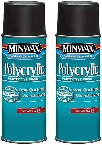 Minwax 35555000 Polycrylic Protective Finish Spray For Wood Clear