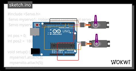 Tarea Servomotores Wokwi Esp32 Stm32 Arduino Simulator