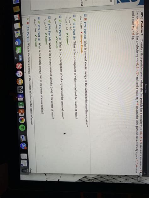 Solved 20 Problem 2 Consider A Three Particle S The