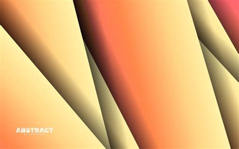 Premium Vector Abstract Papercut Orange Color Geometric Background