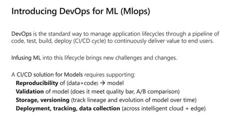 devops for machine learning overview en us ppt