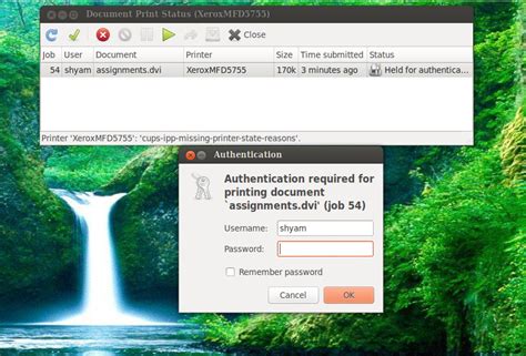 Networking Is There A Way To Save Username And Password For Print Authentication Ask Ubuntu