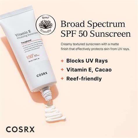 Cosrx Daily Spf 50 Vitamin E Sunscreen Uva Uvb Protection