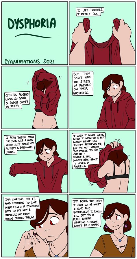 Comic I Made About Dysphoria Im Ftm I Just Use This Character To
