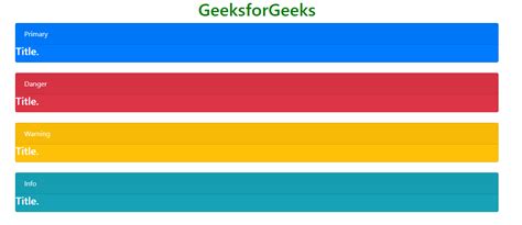 Bootstrap 4 Cards GeeksforGeeks