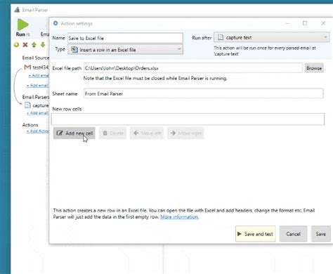 Exporting Email Contents To Excel Email Parser Software