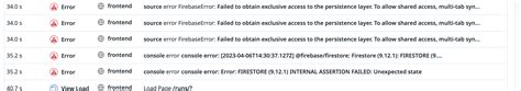Internal Assertion Failed Unexpected State Occurs In Browser · Issue