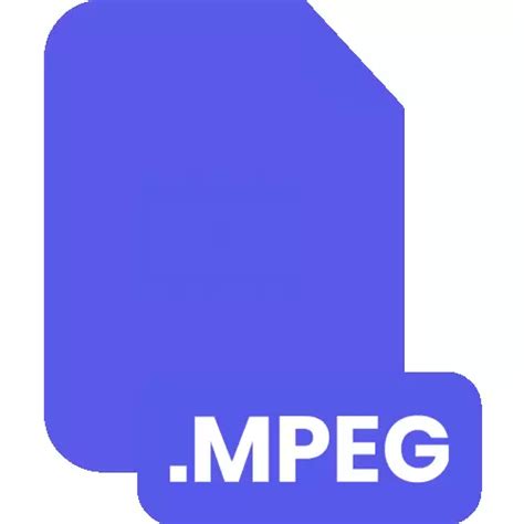 MPEG File Format Vector Free Extension Icon Download SVG PNG