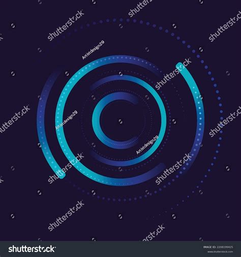 Creative Connection Icon Logo Design Circular Stock Vector Royalty