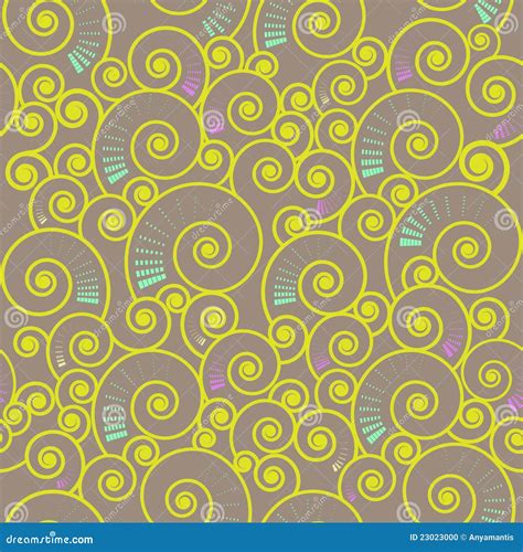 Seamless Spiral Pattern Stock Vector Illustration Of Psychedelic
