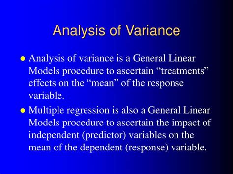 Ppt Analysis Of Variance Powerpoint Presentation Free Download Id 3535712