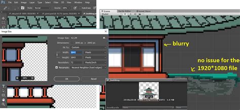 unity automatically scale my picture resolution down and resize it back to normal unity