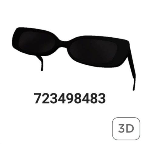 Black Sunglasses Roblox Code Roblox Occhiali Idee
