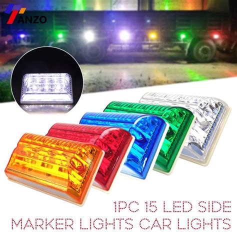 Dc24v Led Truck Side Light Car External Lights Squarde Warning Tail