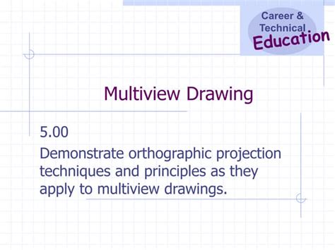 Unit E Multiview Drawing Powerpoint 1ppt