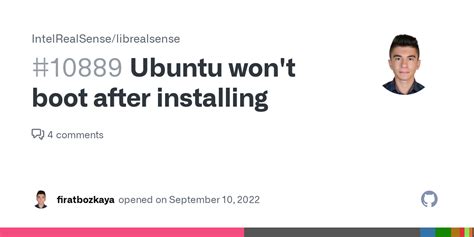Ubuntu Won T Boot After Installing Issue Intelrealsense Librealsense Github