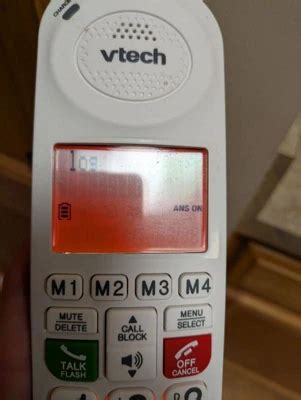 Vtech Amplified Cordless Answering System With Big Buttons And Display In White Target