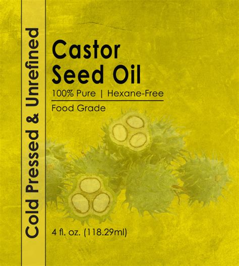 Castor Seed Oil Hexane Free Food Grade