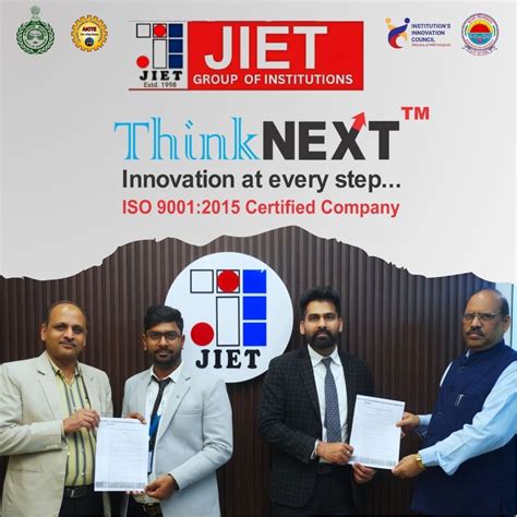Jiet Partners With Thinknext For Industry Ready Education Jiet Jind Posted On The Topic Linkedin