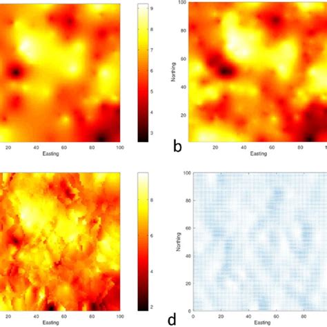 Interpolated Fields On A 100 × 100 Grid A Ordinary Kriging Map Using Download Scientific