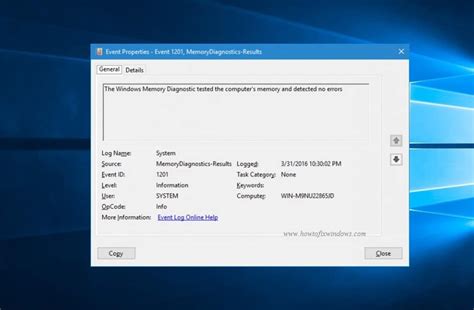 Run Windows Memory Diagnostic Tool To Fix Memory Problems