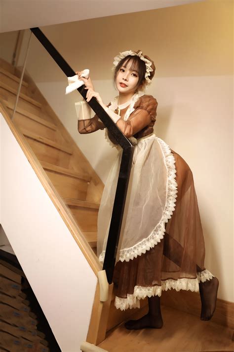 [코스프레] 수 얀얀 아줌마 귀여운 메이드 의상 V2ph