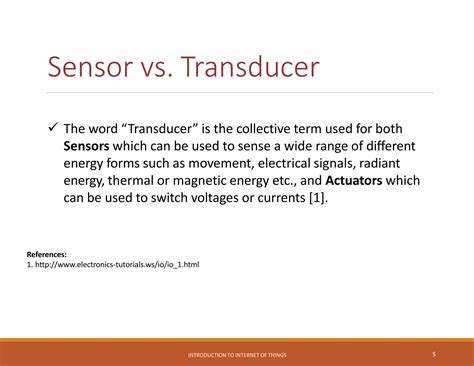 Internet Of Things Sensors And Actuatorpptx Internet Of Things Internet