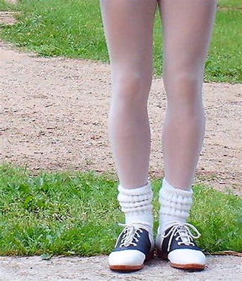 Saddles Wearing Payless Saddle Shoes White Slouch Socks A Flickr
