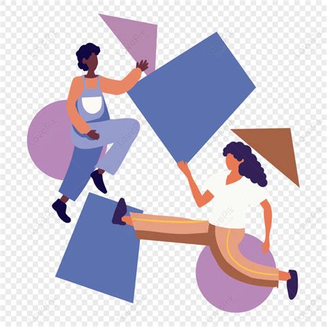 창조적 인 기하학적 그림 춤 그림입니다 푸른 일러스트 크리 에이 티브 일러스트 캐릭터 일러스트 Png 일러스트 무료 다운로드 Lovepik