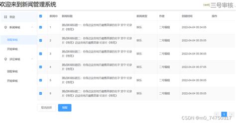 新闻管理系统 Csdn博客