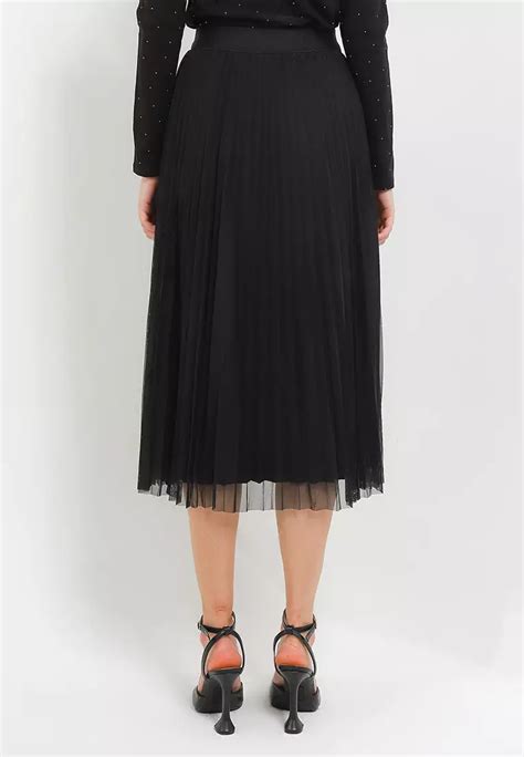 Jual Chic Simple Pleated Tulle Skirt W Rhinestone Bow Original 2025