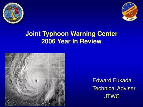 Ppt Joint Typhoon Warning Center 2006 Year In Review Powerpoint Presentation Id 3604665