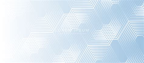 빛나는 육각형 기하학적 선이 있는 흰색 파란색 추상적인 배경 모던한 반짝이는 블루 라인 패턴 미래 기술 개념입니다 벡터 그림 3