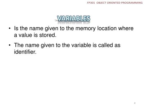 Ppt Fp301 Object Oriented Programming Powerpoint Presentation Free