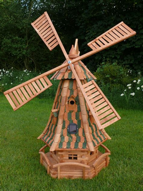 Wooden Garden Windmill