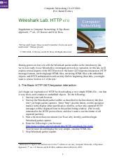 Wireshark Lab 2 Answers Doc Computer Networking CS GY 6843 Prof Rafail Portnoy Wireshark