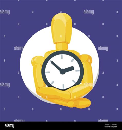 Puppet Clock Stock Vector Images Alamy