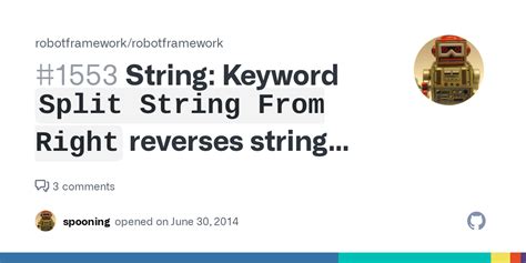 String Keyword `split String From Right` Reverses String But Not