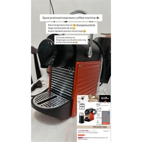 Jual Nespresso Pixie Coffee Machine Shopee Indonesia
