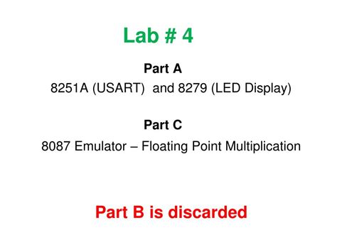 ppt elec4601 microprocessor systems lab 4 tutorial powerpoint