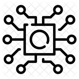 Ai Chip Icon Download In Line Style