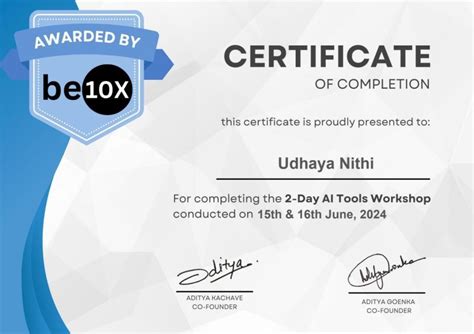 Udhaya Nithi G M Cse On Linkedin 🎉 Excited To Share My Achievement 🎉