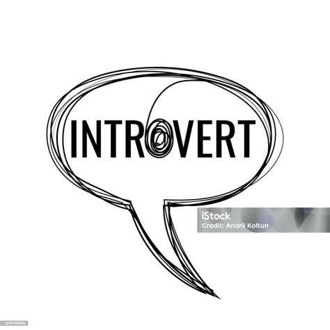 Introvert Continuous Line Flat Speech Bubble In Enclosed Circle Doodle