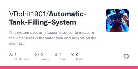 Github Vrohit1901automatic Tank Filling System This System Uses An Ultrasonic Sensor To