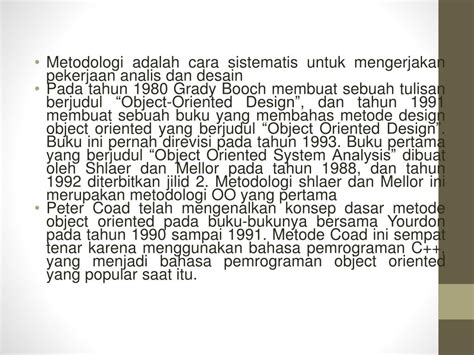 Ppt Pendahuluan Object Oriented Programming Powerpoint Presentation