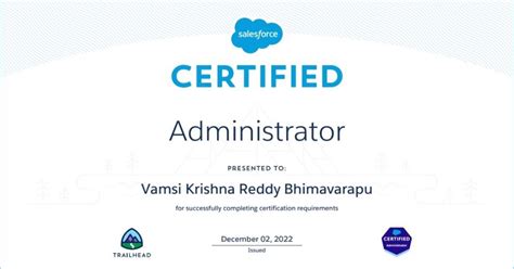 Vamsi Krishna Reddy Bhimavarapu On Linkedin I Am Happy To Share That I Am A Salesforce