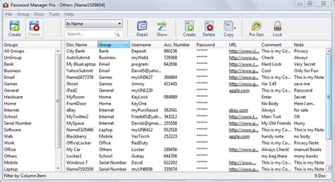 Password Manager Pro Main Window Palacesoft Password Manager Pro Is An Advanced Application