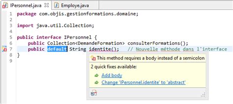 Tutoriel Java N°14 Nouveautés Interfaces Java 8 Default Static