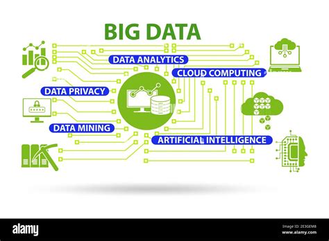 Big Data Concept Illustraion In The Modern Computing Stock Photo Alamy