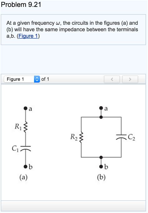 Solved Problem 921 At A Given Frequency ω The Circuits In
